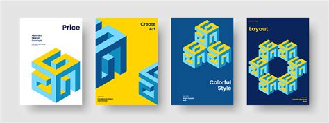 격리된 브로슈어 레이아웃 기하학적 책 표지 디자인입니다 크리에이티브 포스터 템플릿 전단 기치 보고서 비즈니스 프레젠테이션 배경 잡지 전단지 뉴스 레터 팸플릿 전단 0명에