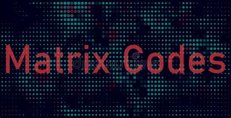 Background Matrix Code Drawing Of Moving Particles Data Exchange D Rendering Stock