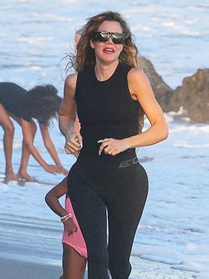 Celebrities Working Out On The Beach Photos Hollywood Life