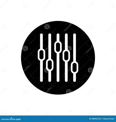 Filter Control Icon Vector Set Adjustment Illustration Sign Mixer Symbol Stock Illustration
