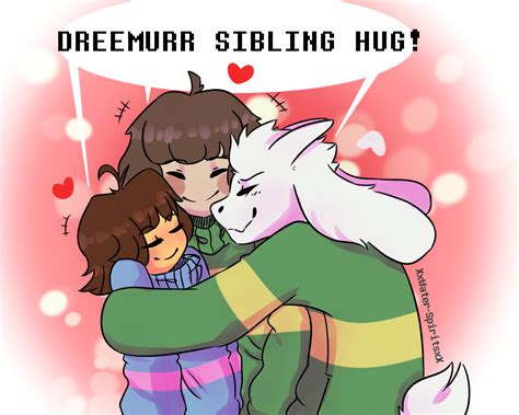 Dreemurr Sibling Hug By Xxwater Spiritsxx On Deviantart
