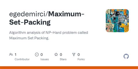 Github Egedemircimaximum Set Packing Algorithm Analysis Of Np Hard