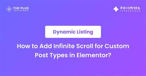 How To Add Infinite Scroll For Custom Post Types In Elementor The