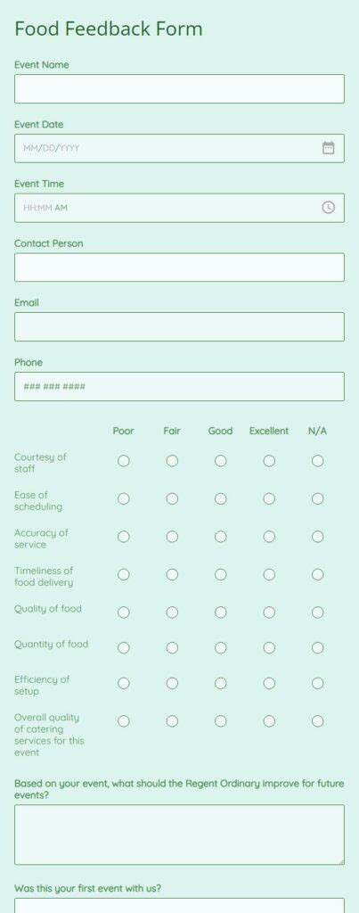 Free Social Work Feedback Form Template 123formbuilder