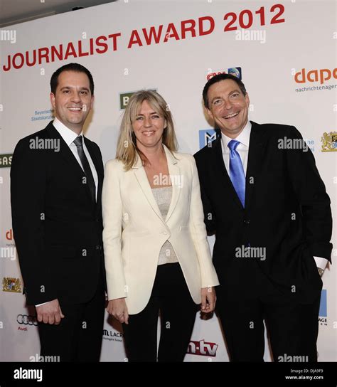 Hannes Heyelmann Deborah Rayner Jonathan Mann At The Cnn Journalist
