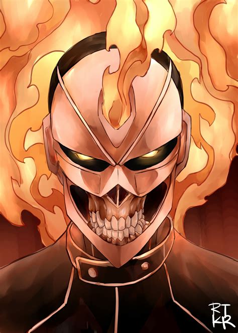 Ghost Rider Drawing Face