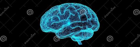 An Abstract Representation Of A Human Brain Digital Artwork Stock Image Image Of Disease