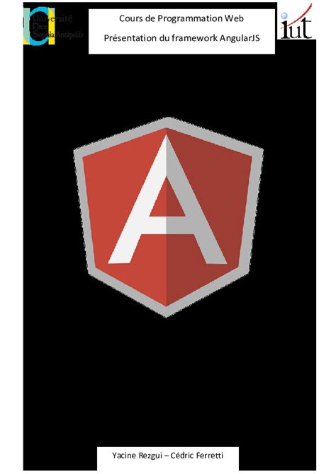 Pr Sentation Du Framework Angularjs Coursinfopdf