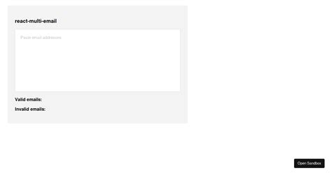 React Multi Email Examples Codesandbox React Multi Email Examples Codesandbox