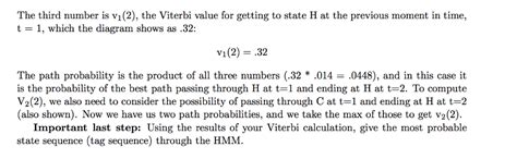 1 3 HMM Tagging Problem Viterbi Algorithm Tag The Chegg