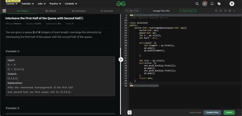 Day 82 Of 100daysofcode Interleave Queue Sabyasachi Mohapatra Posted On The Topic Linkedin