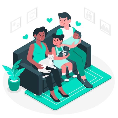 Иллюстрация концепции семьи Бесплатно векторы