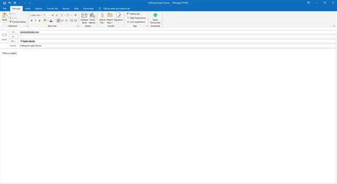 Emailing To A Distribution List In Outlook