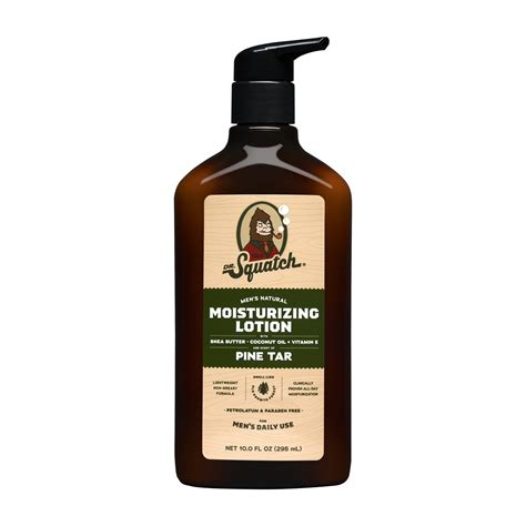 Dr Squatch Pine Tar Natural Moisturizer Hand Lotion And Body Lotion For