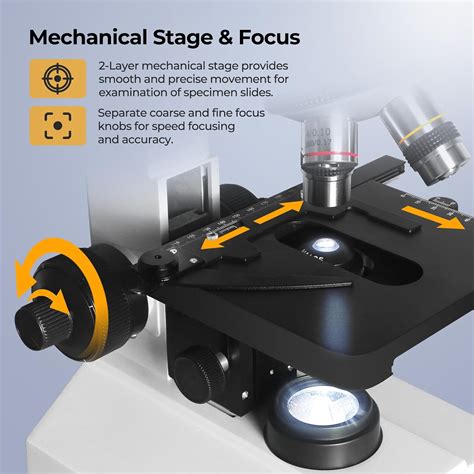 Vabiooth Lab Darkfield And Brightfield Trinocular Compound Microscope