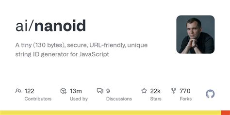 Nano Id Code [javascript] Is 4 Times Smaller Than Uuid V4 Package 130 Bytes Instead Of 423 R