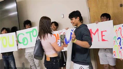 Asking His Crush To Prom Youtube