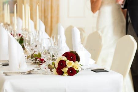 Table At A Wedding Feast Stock Image Image Of Bride 22130753