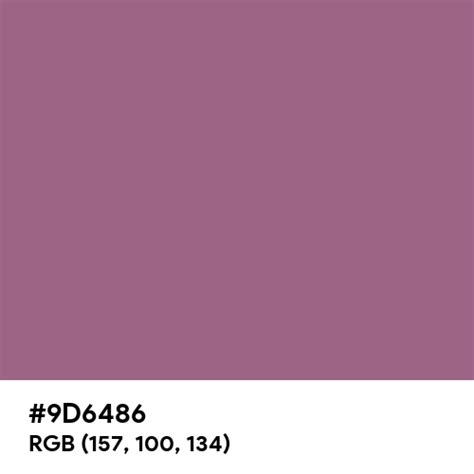 9d6486 Color Name Is Antique Fuchsia