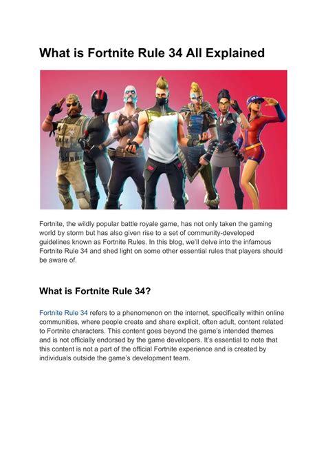 Ppt What Is Fortnite Rule 34 All Explained Powerpoint Presentation