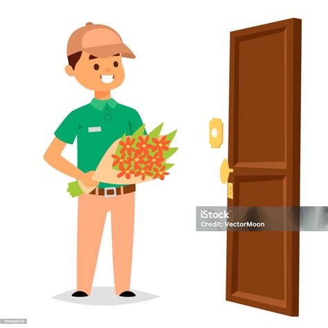 배달 사람 소년 벡터 서비스 노동자와 클라이언트 특사 배달 남자 문자 Mailmen 문서 그림 상자를 들고 하는 패키지를 데 려 오 쇼핑 우편 배달 부 작업자 남성 양도