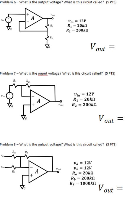 Solved What Is The Output Voltage What Is This Circuit Chegg Com