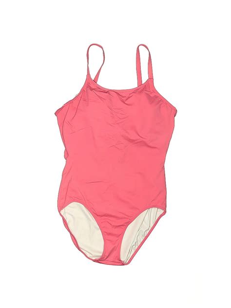 Hermoza Solid Pink One Piece Swimsuit Size 14 69 Off Thredup