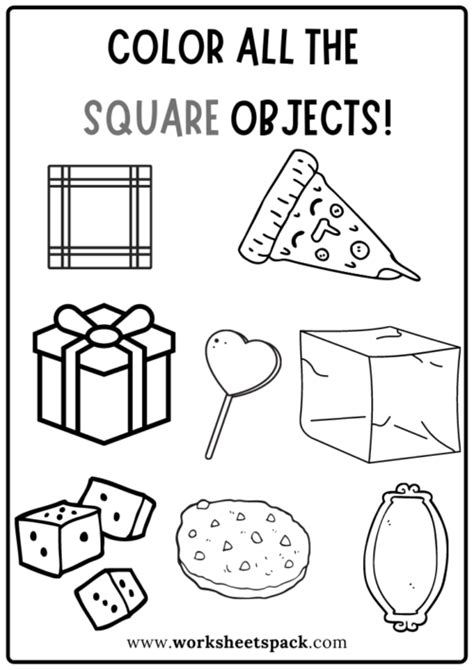 Coloring Squares Free Coloring Pages