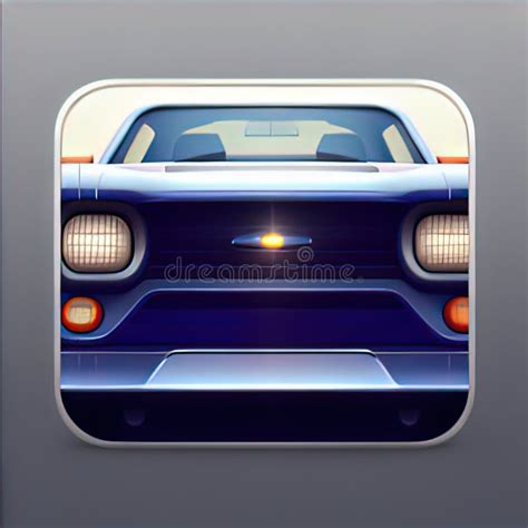 Auto And Vehicles Software App Style Icon Generative Ai Stock Illustration Illustration Of