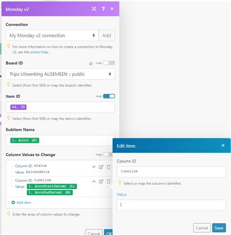 Timeline Structure For Subitem Integromat Monday Apps And Integrations Monday Community Forum
