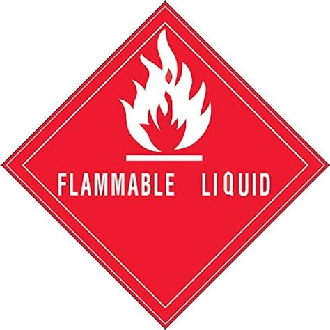 Tape Logic® Labels Flammable Liquid 4 X 4 Red White 500 Roll