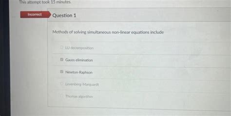 solved methods of solving simultaneous non linear equations
