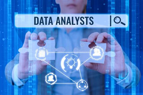 text caption presenting data analysts concept meaning programmer