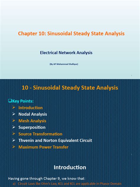 02 Chapter 10 Sinusoidal Steady State Analysis Download Free Pdf Network Analysis