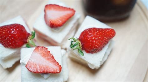 노오븐 케이크 딸기식빵케이크 만들기~