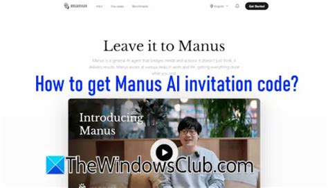 How To Get Manus Ai Invitation Code