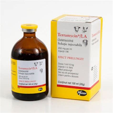 Terramycin LA 100 ml: 81,64 lei - PetMart PetShop
