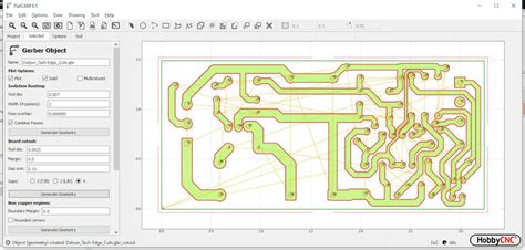 PC Board Isolation Routing FlatCAM HobbyCNC