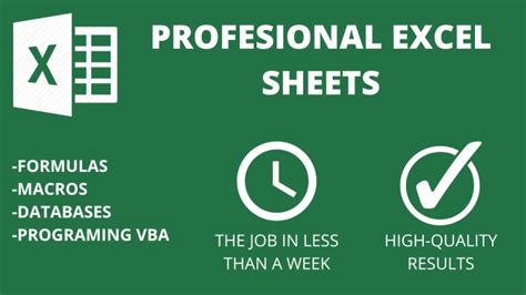 do your excels with formulas macros database programing by lozakiller