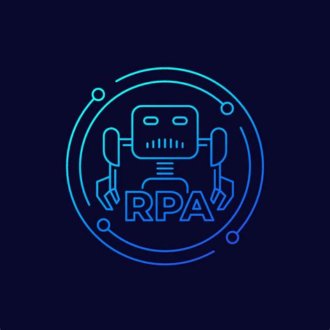 RPA Bot Icon Robotic Process Automation Linear Design 29894293 Vector