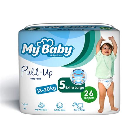 پوشک مای بیبی شورتی 26 عددی سایز 5