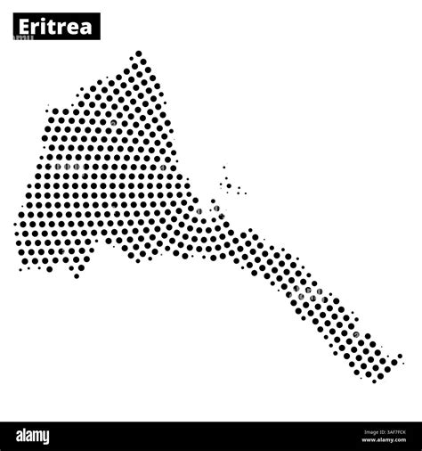 This Detailed Outline Of Eritrea Displays Its Geographic Borders And Unique Shape Highlighting
