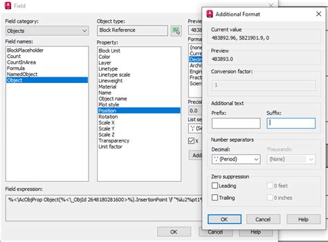 Accessing 1000 Separator In Fields Autodesk Community