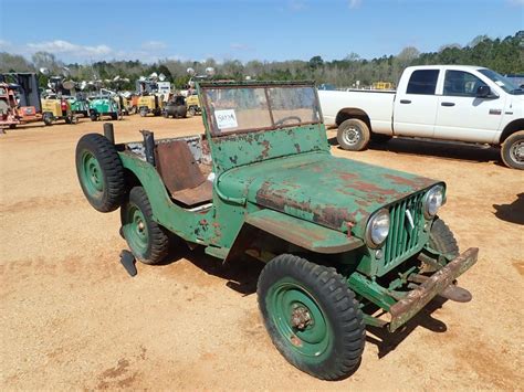 1947 Willys Cj2a Jeep Suv Jm Wood Auction Company Inc