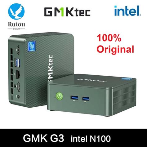 GMKtec G3 Mini PC Intel 12th Alder Lake N100 Windows 11 Pro DDR4 8GB 16GB 256GB 1TB PCIe M 2 SSD