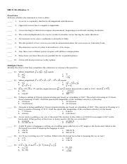 Mcv Exam Review 3 New Rtf MCV Ex Review 3 True False Indicate Whether The Statement Is True Or