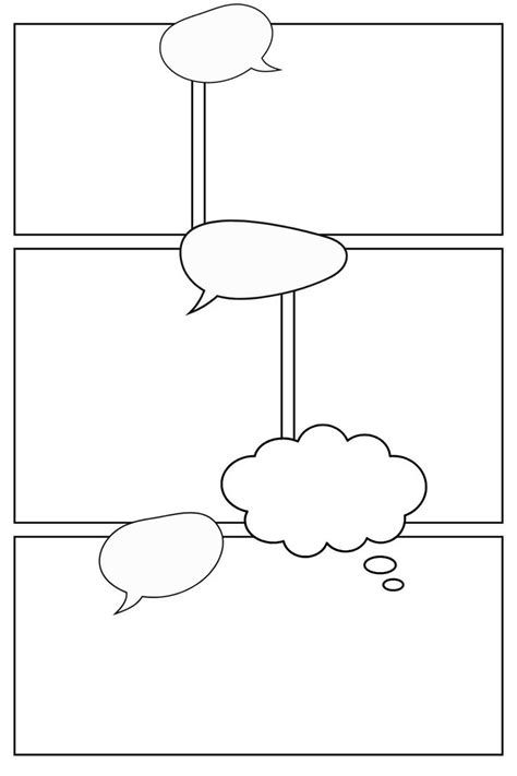Free Printable Comic Strips Pages Templates [pdf Included] Printables
