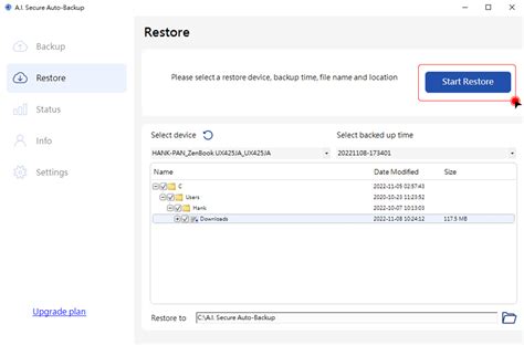 A I Secure Auto Backup