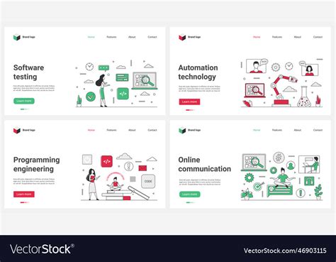 Software Testing Programming Engineering Vector Image