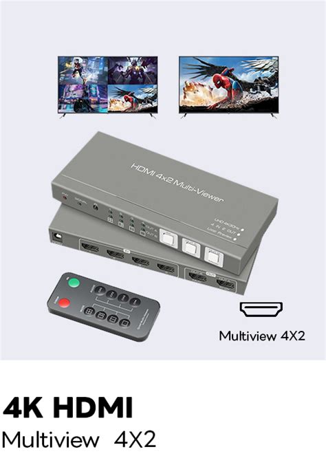 Amazon Com K Hz X HDMI Multi Viewer Switch With PIP Electronics